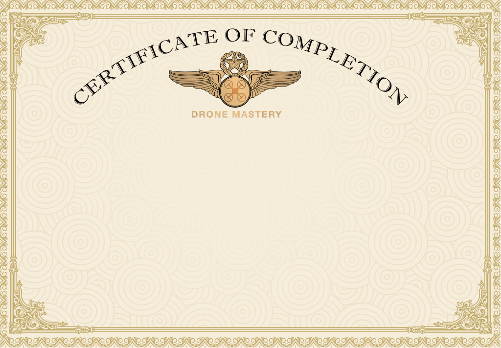 DM Certificate – Drone Mastery